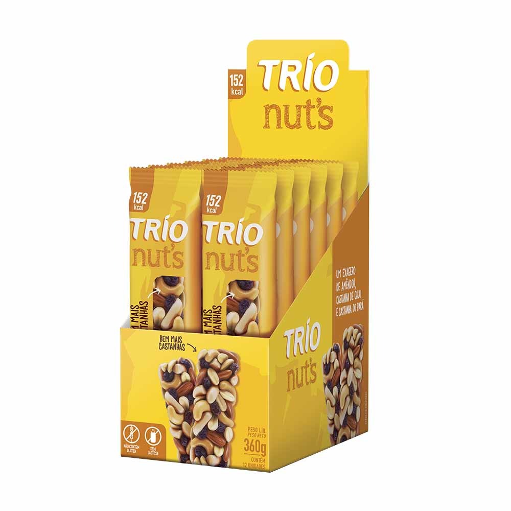 Barra Cereal Nuts Coco Trio 12x25g - Carrefour