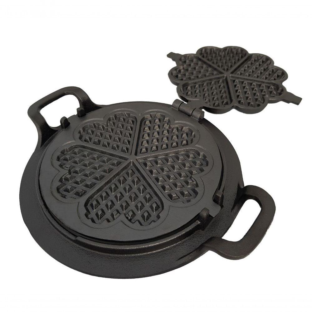 Forma Pra Fazer Waffle Alça Ferro Fundido Fogão A Lenha 24cm - Carrefour