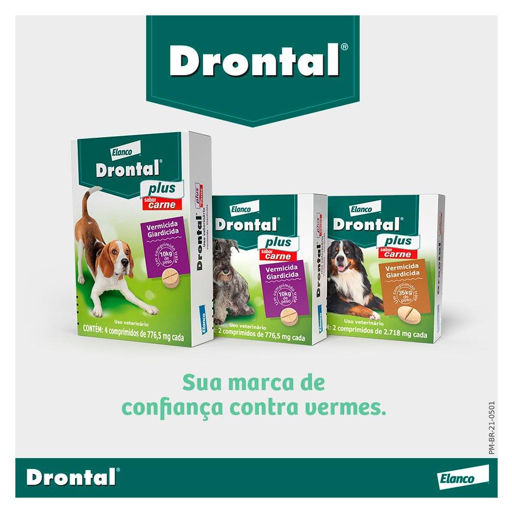 Drontal Plus Sabor Carne Cães 10 Kg - 4 Comprimidos - Carrefour