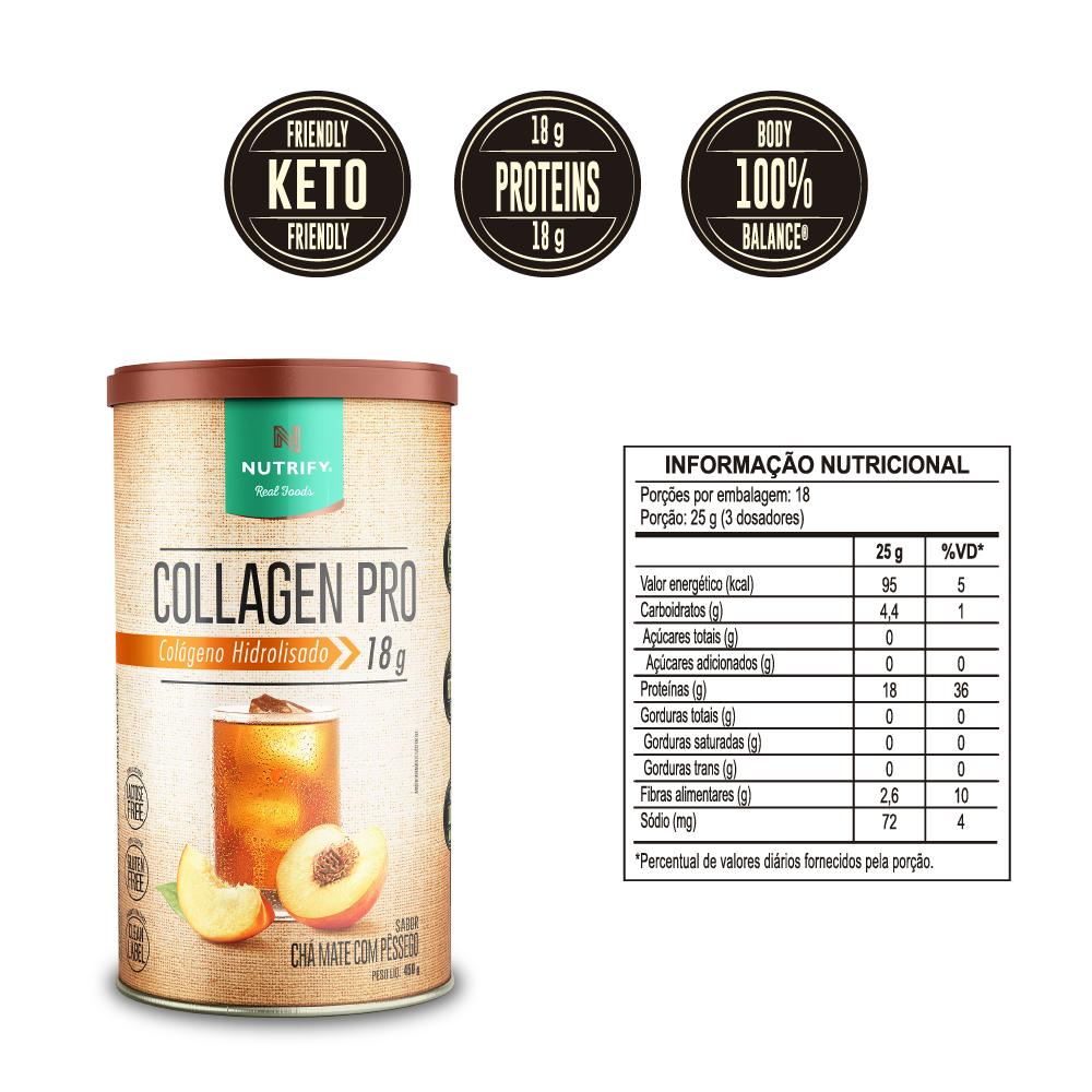 Collagen Pro 450g - Chá Mate Com Pêssego - Carrefour
