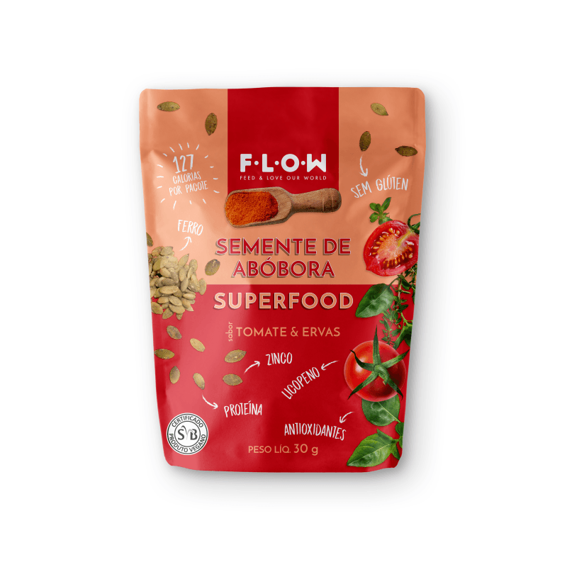 Kit 2x: Snack Semente De Abóbora Com Tomate/ervas Flow 30g - Carrefour