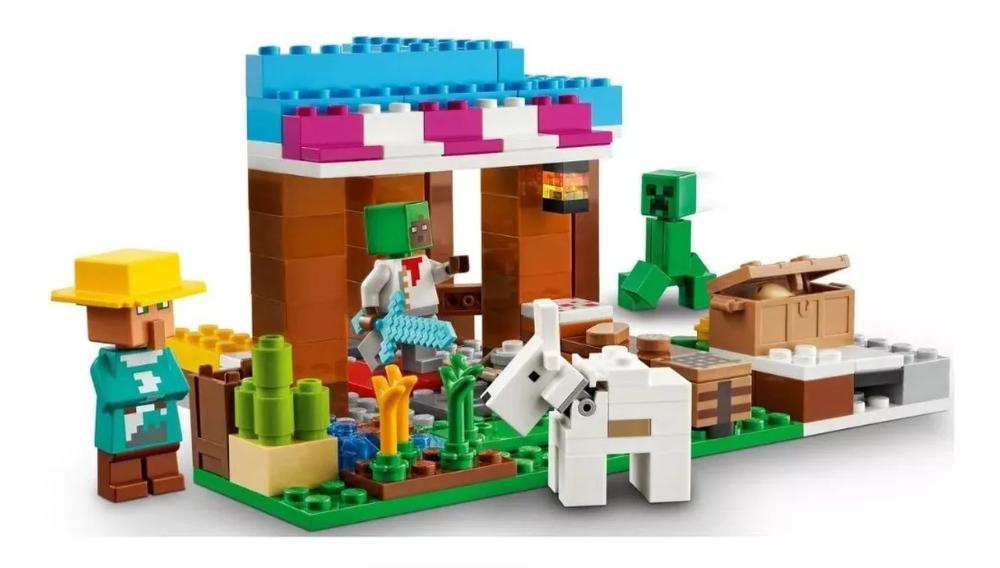 Lego Minecraft A Padaria Com Creeper E Cabra 154 Pçs - 21184 - Carrefour