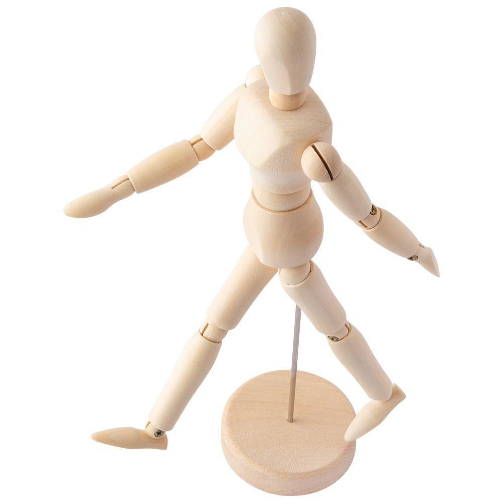 Boneco Articulado De Madeira 30cm - Moment - Carrefour