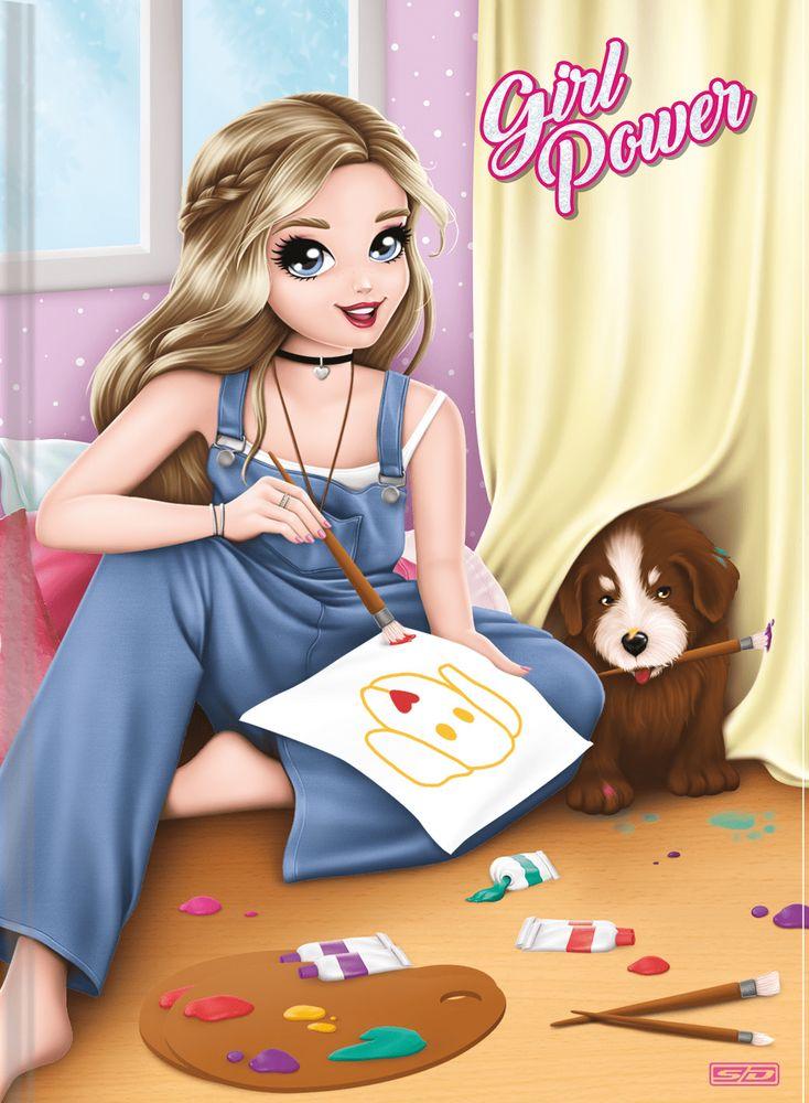 Caderno Brochurão 80fls Girl Power Capa 6 - São Domingos - Carrefour
