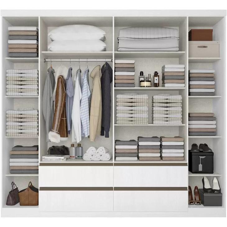 Guarda-roupa 6 Portas Thb Nobre Glass, Branco Sensitive - Carrefour