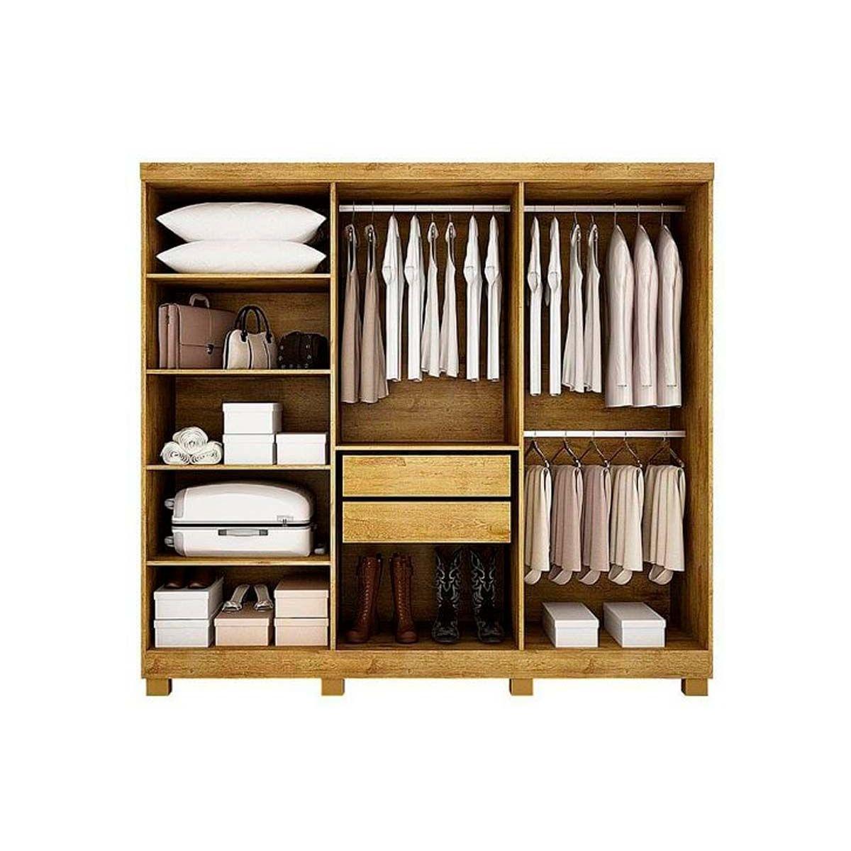 Guarda Roupa Casal 6 Portas E 2 Gavetas Sergipe Avela Bianchi - Carrefour