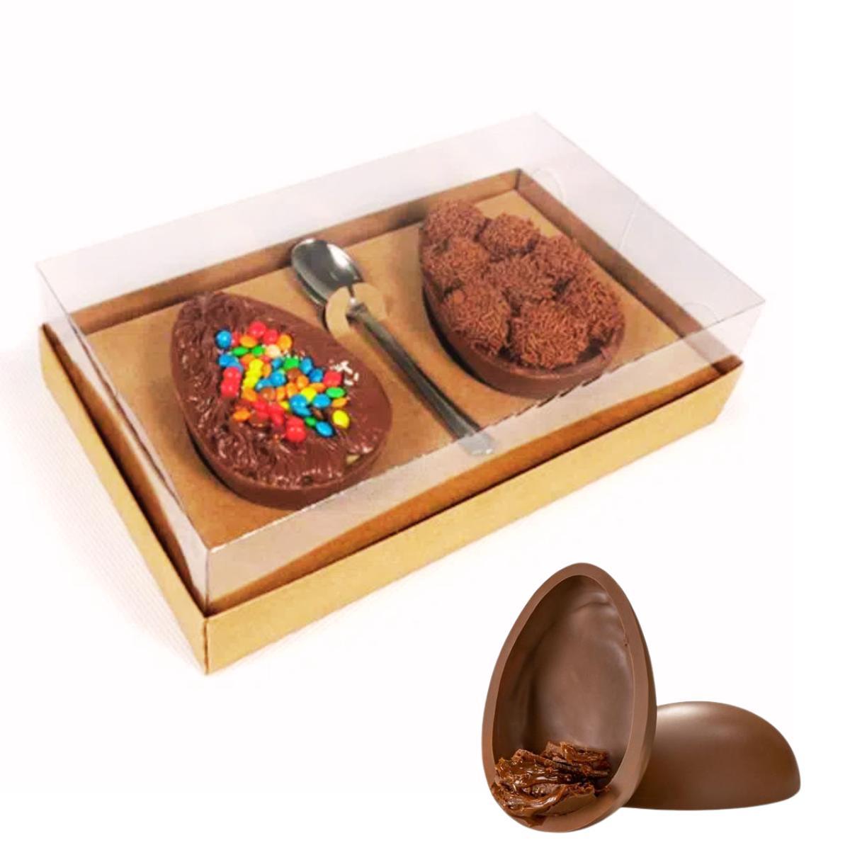 10 Forma Forminha Ovo Páscoa Chocolate Acetato Simples 150g - Carrefour