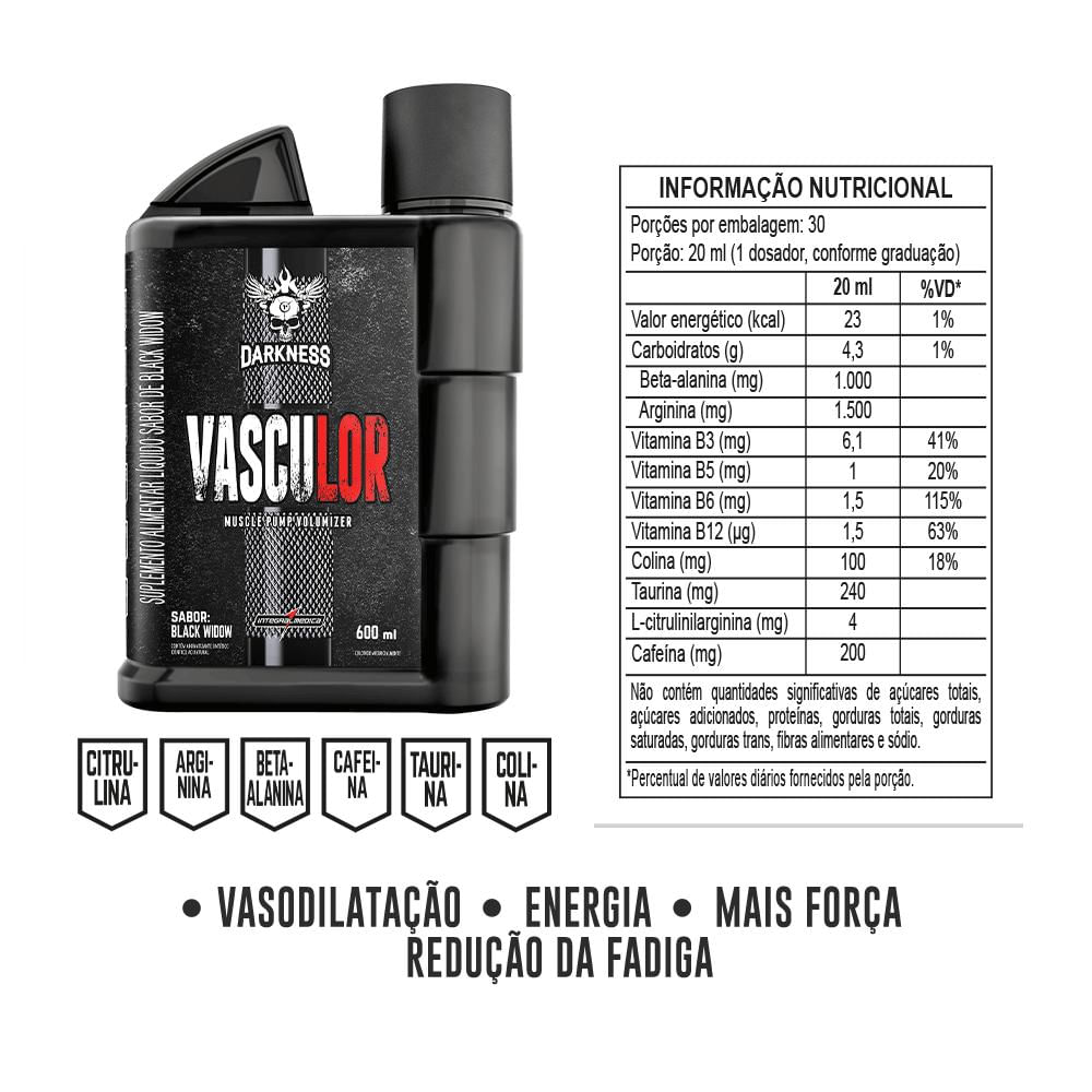 Vasculor 600ml Darkness - Black Widow - Carrefour