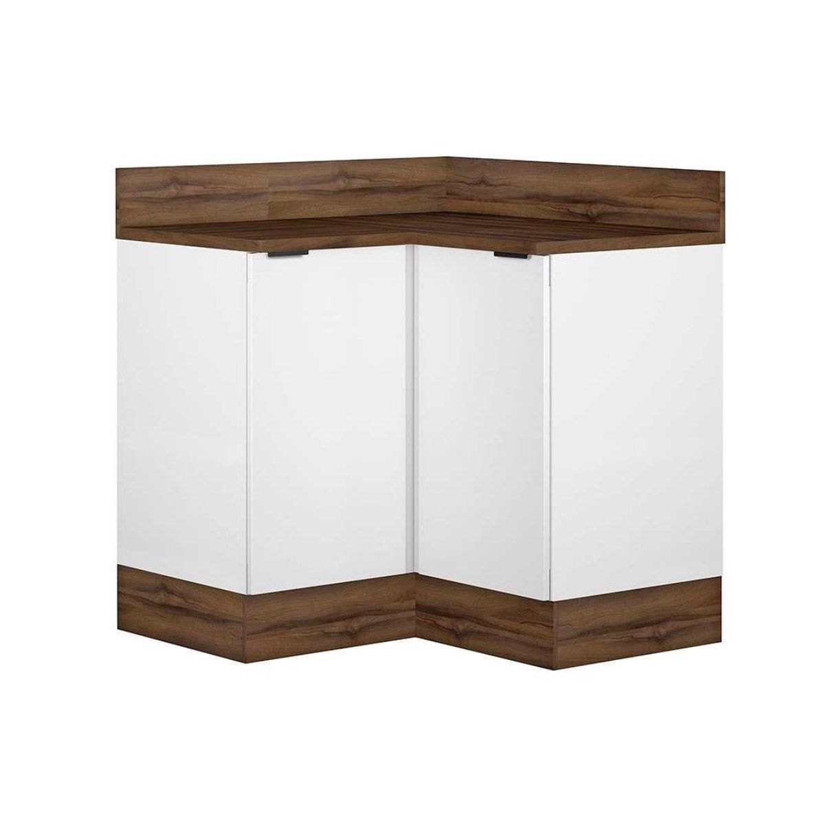 Balcão Itatiaia Exclusive BALC Canto 2P Branco / Nogal Terra Cota ...