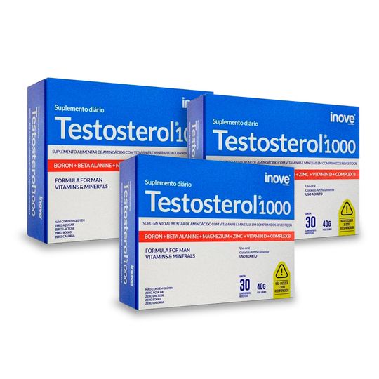 3x Testosterol 1000 Inove Nutrition 30 Cps - Carrefour