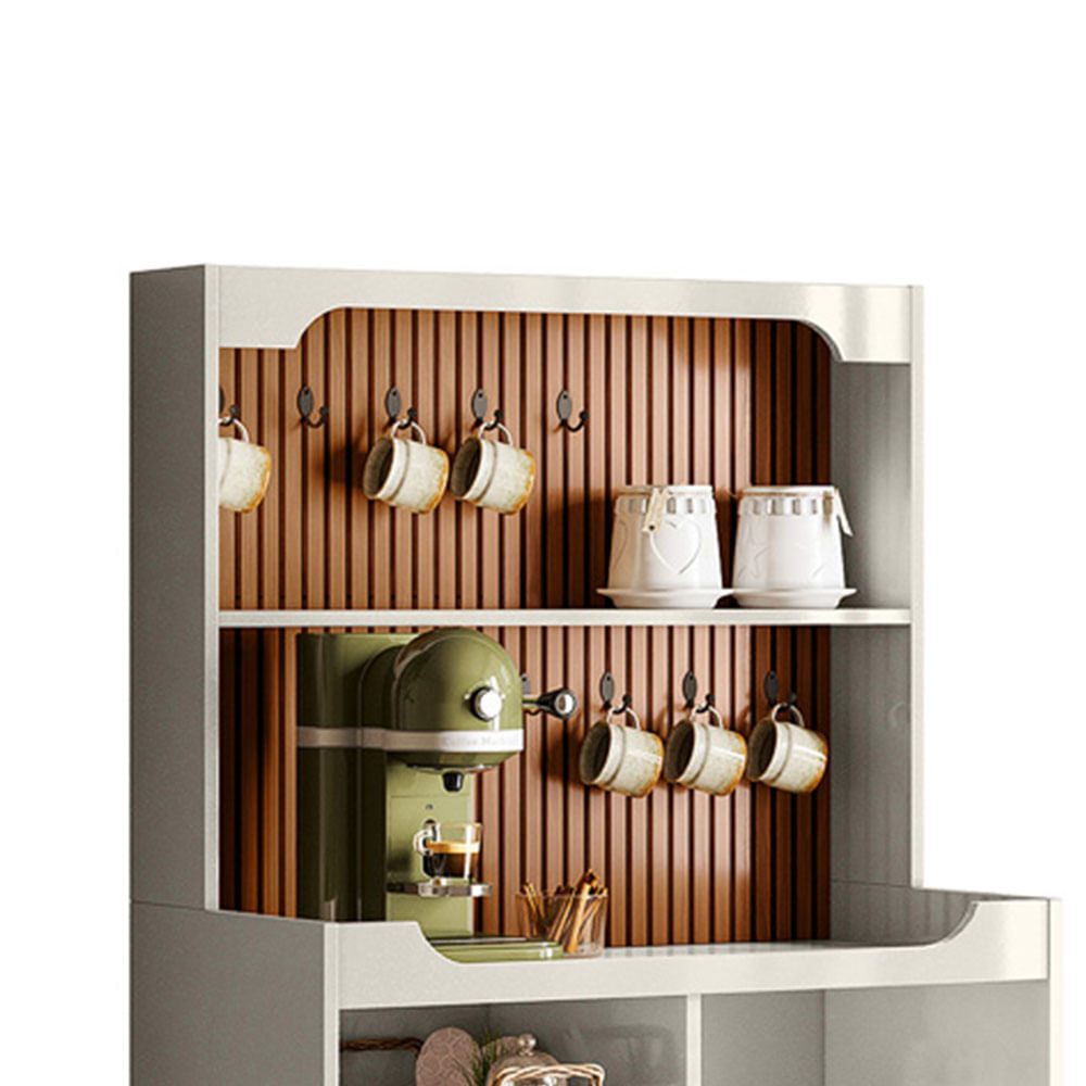 Aparador Buffet Cantinho Do Café 01 Porta 03 Nichos Rubi Off White ...
