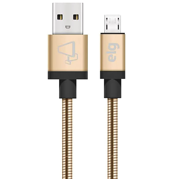 Cabo Micro Usb Elg Inx510gd 1 Metro Dourado - Carrefour