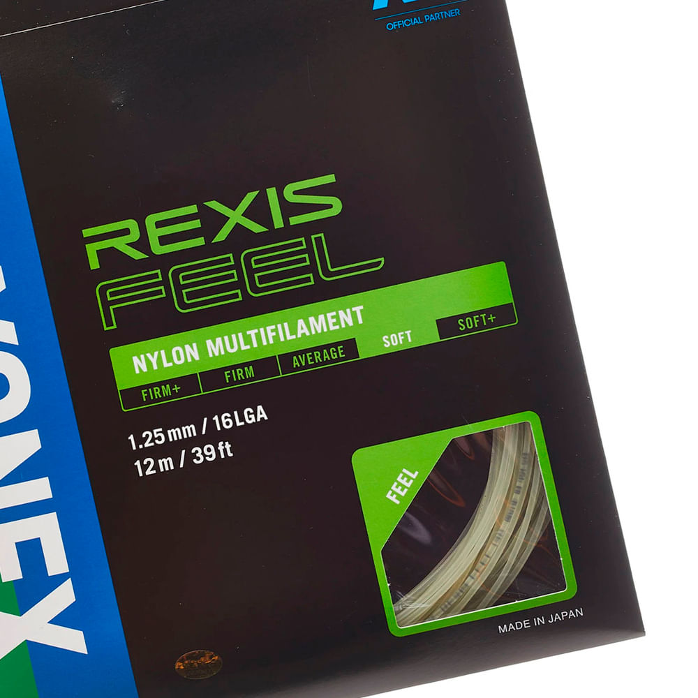 Corda Raquete Yonex Rexis Feel 16l 1.25mm Set Branco - Carrefour