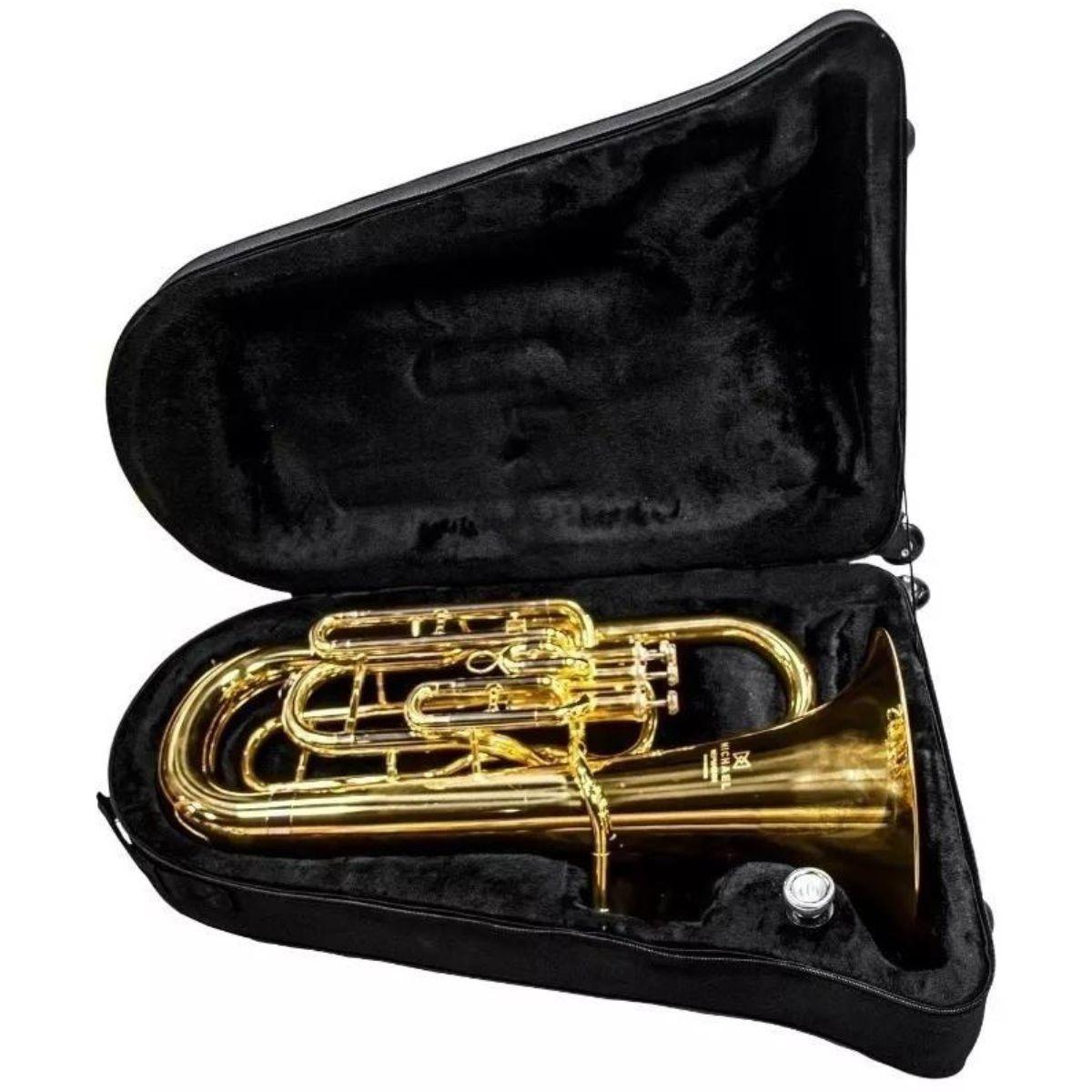 Bombardino Euphonium Laqueado 4 Pistos Sib (bb) Michael Wepm454n Com ...