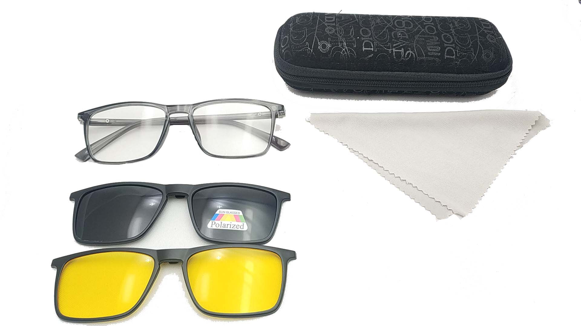 Armação Óculos Clipon Filtro Uv Polarizado 3 Em 1 Mod 2249 - Carrefour