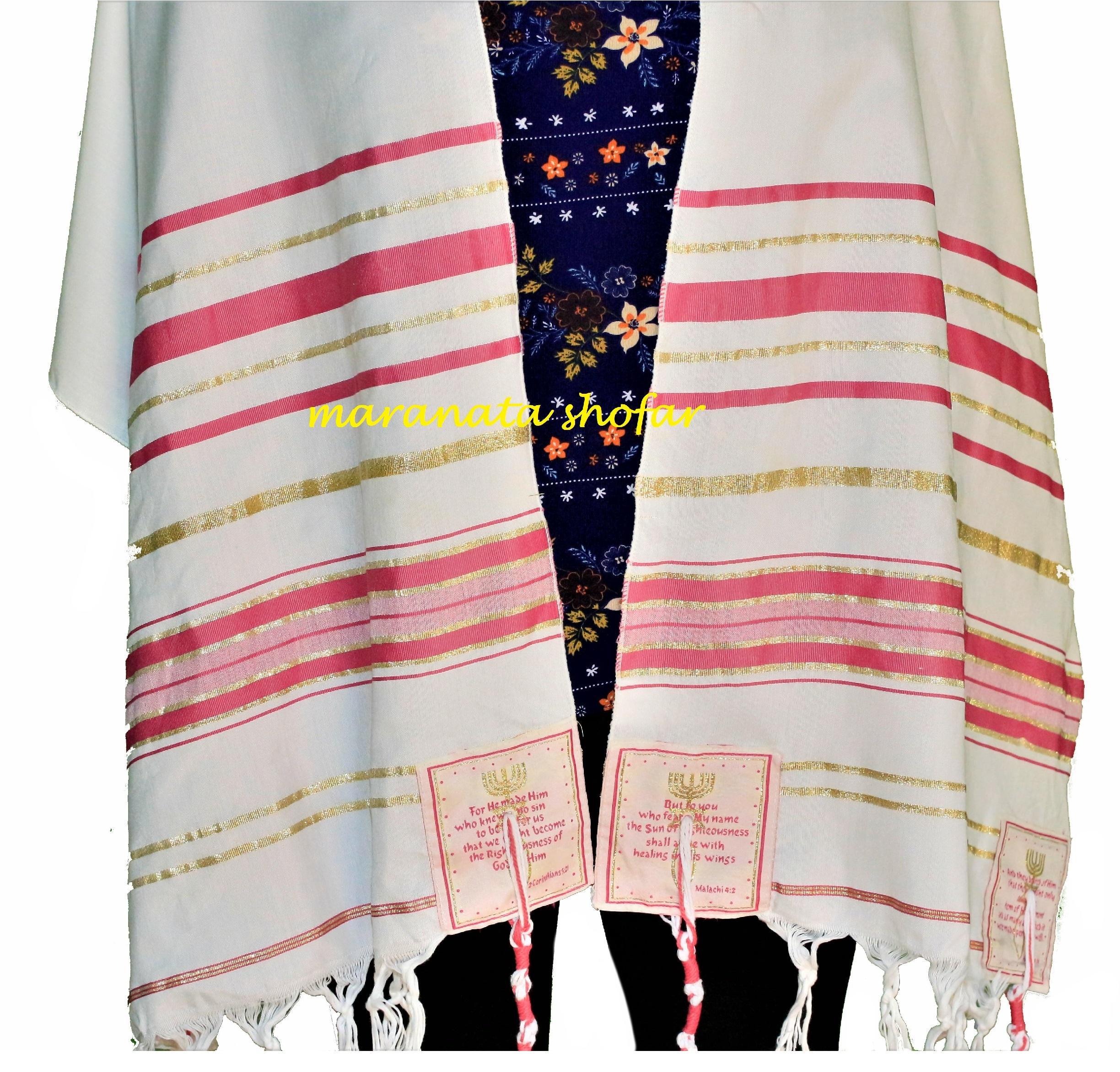 Talit Totalmente Rosa Messiânico - 55x180 Cm - De Israel - Carrefour