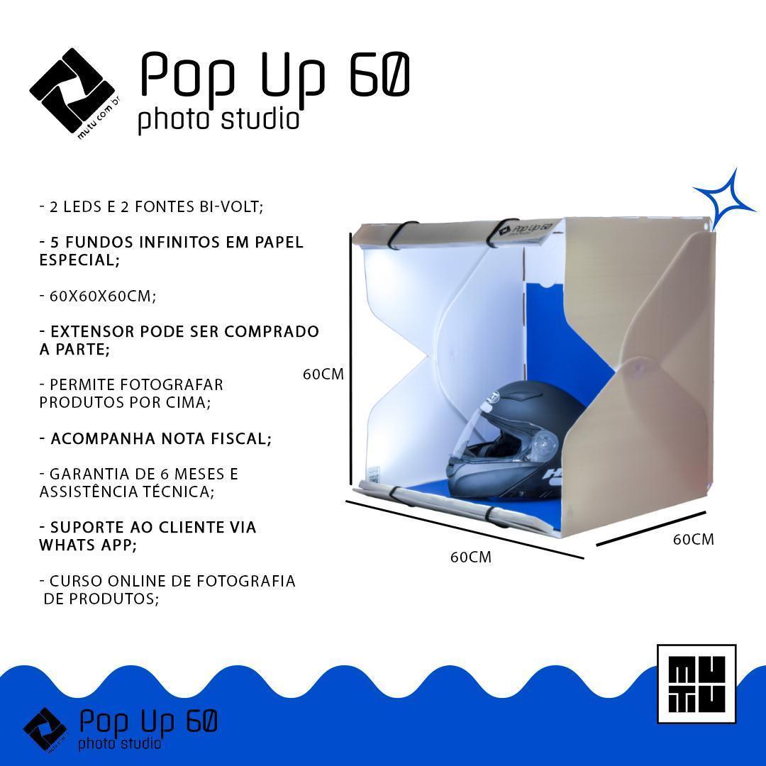 Mini Estúdio Fotográfico Portátil Pop Up 60 Da Mutu Com Led - Carrefour