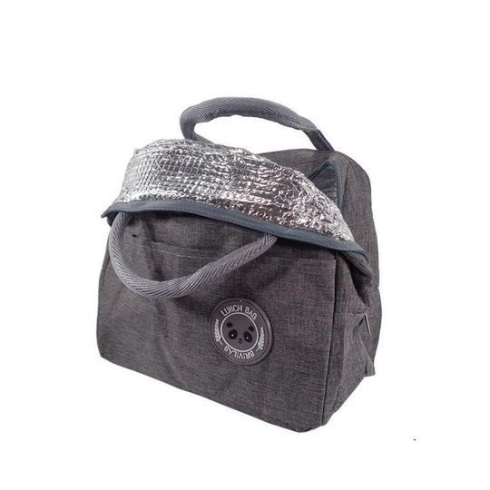 Bolsa Termica Lunch Bag Brivilas Marmita / Viagem - Cinza - Carrefour