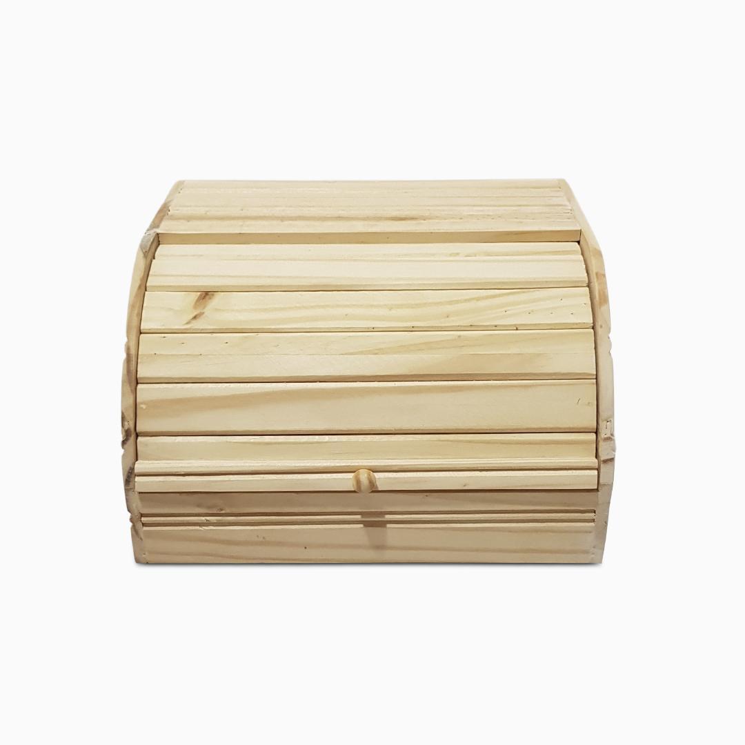 Porta Pão Baú Tampa Retrátil Pinus Júnior 26x18x29cm - Carrefour