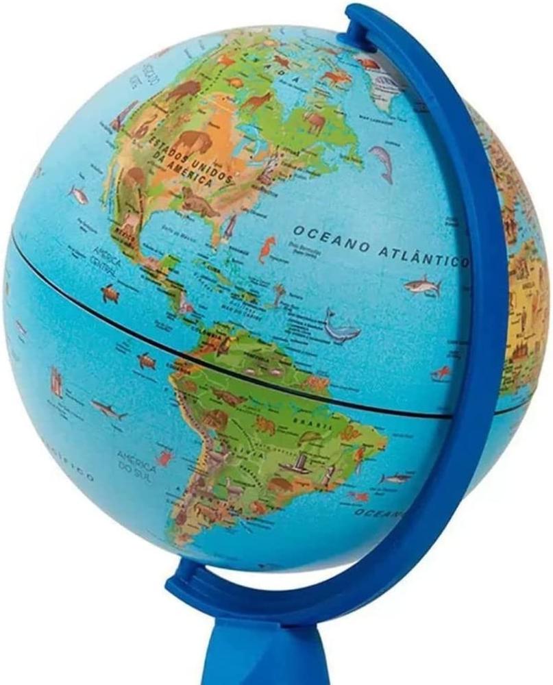 Mini Globo Terrestre Safari Com Luz 16cm - Tecnodidattica - Carrefour