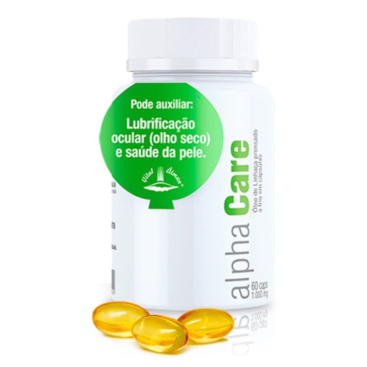 Alpha Care - Óleo de Linhaça em Cápsulas - 60 cápsulas - Carrefour