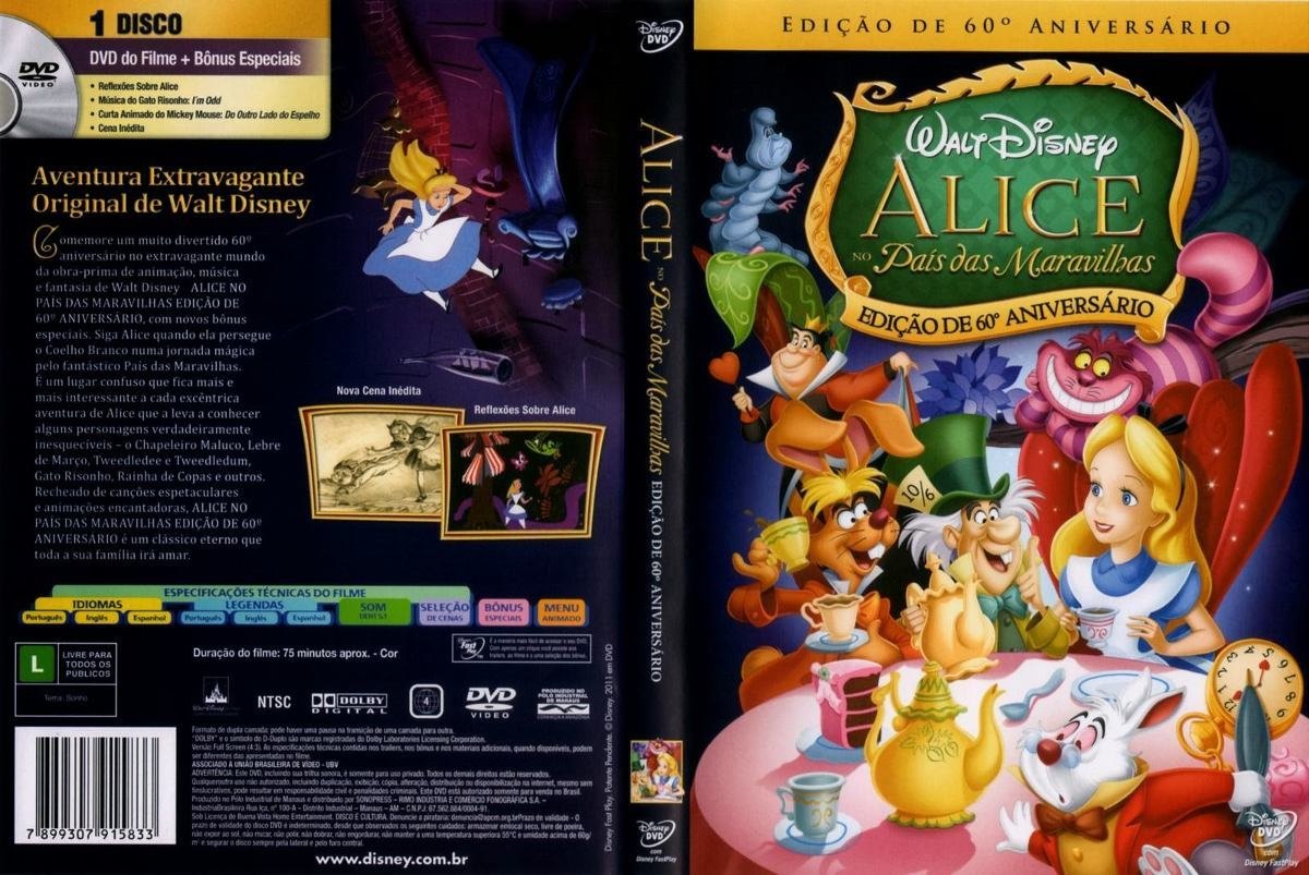 DVD Disney - Alice No País Das Maravilhas - Edição de 60 Anos - Carrefour