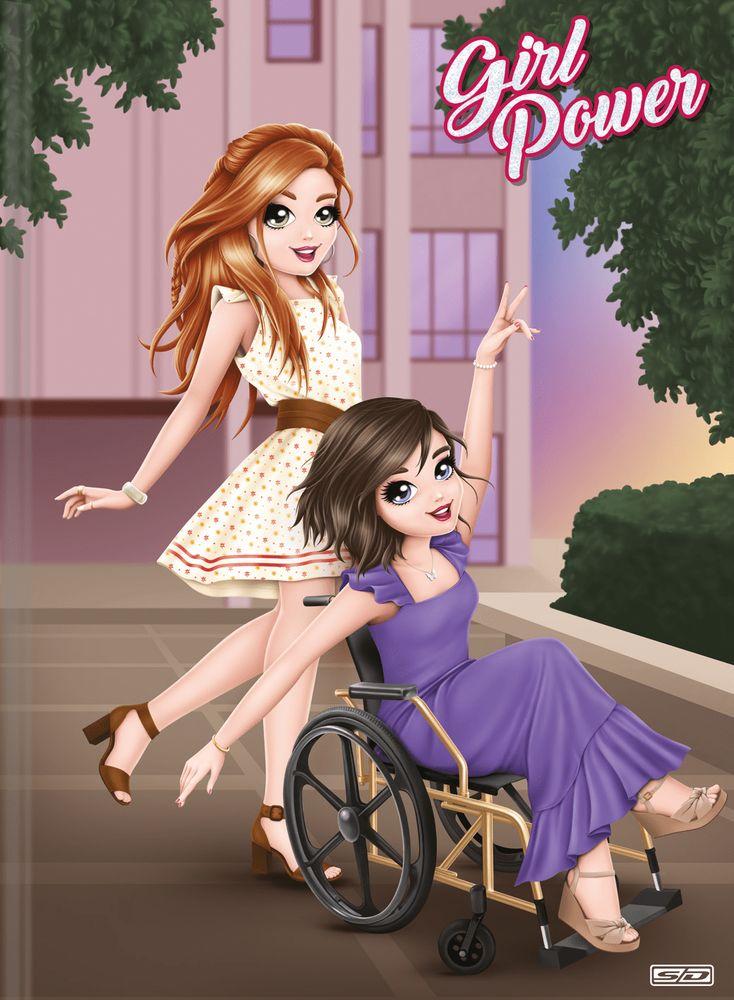 Caderno Brochurão 80fls Girl Power Capa 8 - São Domingos - Carrefour