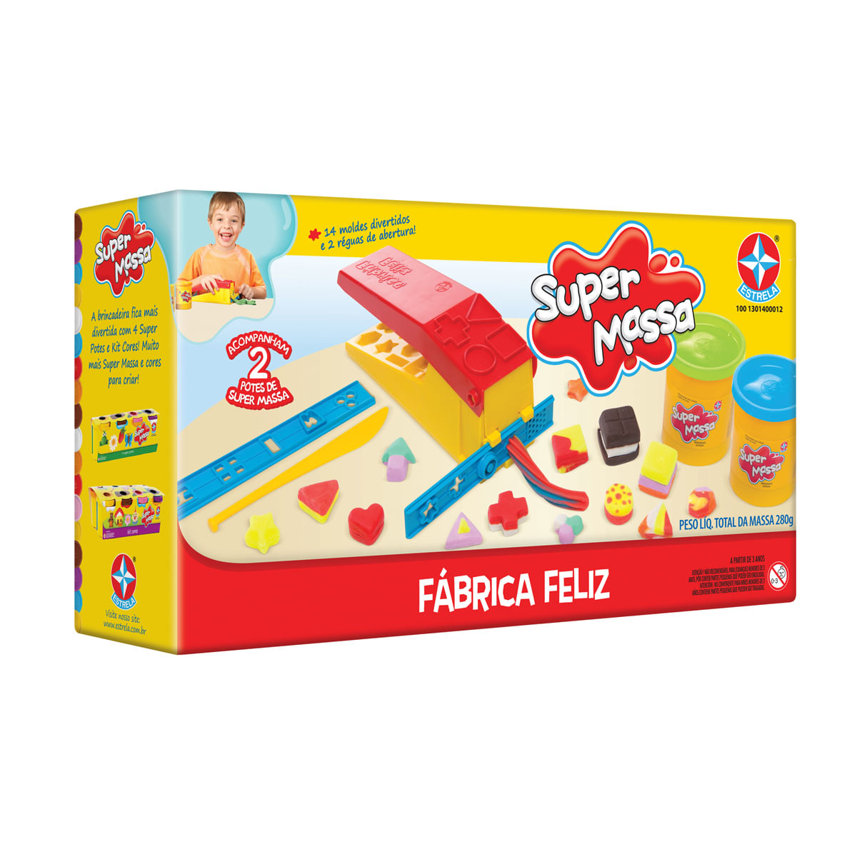 Massa de Modelar Super Massa Fábrica Feliz Estrela - 280 Gramas - Carrefour