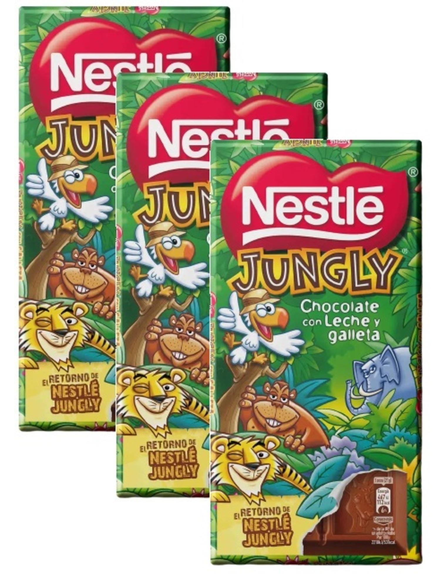 3 Barra De Chocolate Ao Leite E Bolacha Jungly Nestlé 125g - Carrefour