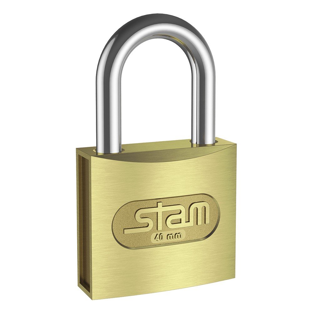 Cadeado 40 Mm Zamac Latonado E-coat Com Chave Encartelado Stam - Carrefour