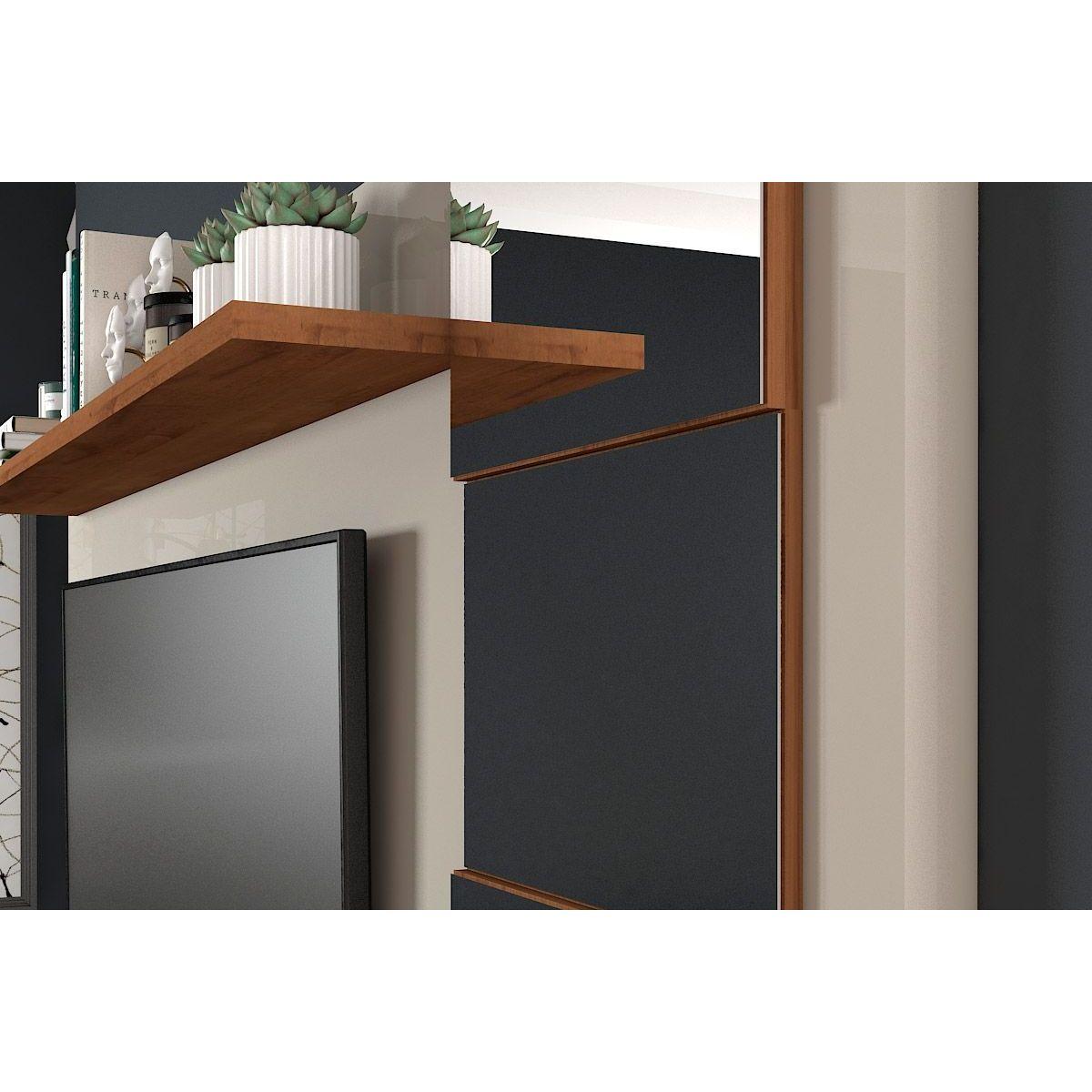 Painel Para Tv Murano Ate 65 Polegadas Off White Nature Permobili - Carrefour