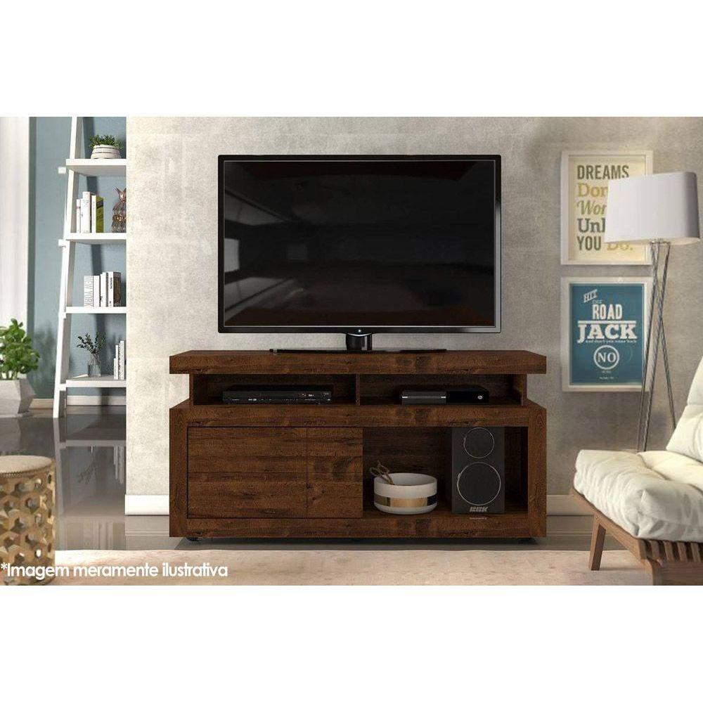 Rack Para Tv Verano Ate 55 Polegadas C 1 Porta De Correr E 3 Nichos ...