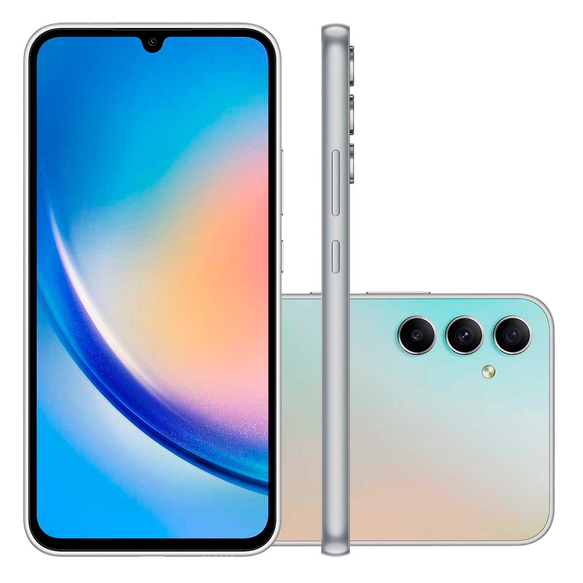 A34 Samsung Galaxy A34 128gb Prata Lima 5g Tela 6 6 Câmera Tripla 48mp