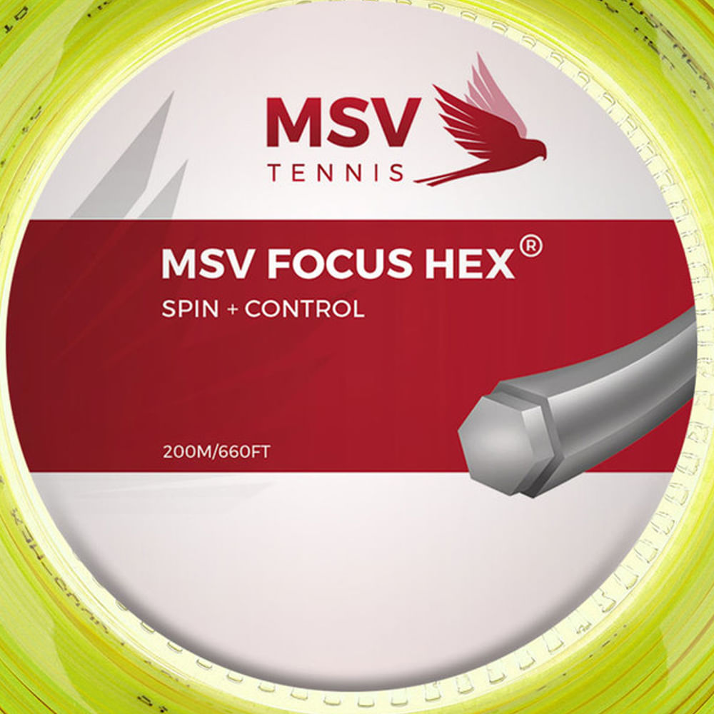 Corda Raquete Msv Focus-hex 16l 1.23mm Reel 200 Metros - Carrefour