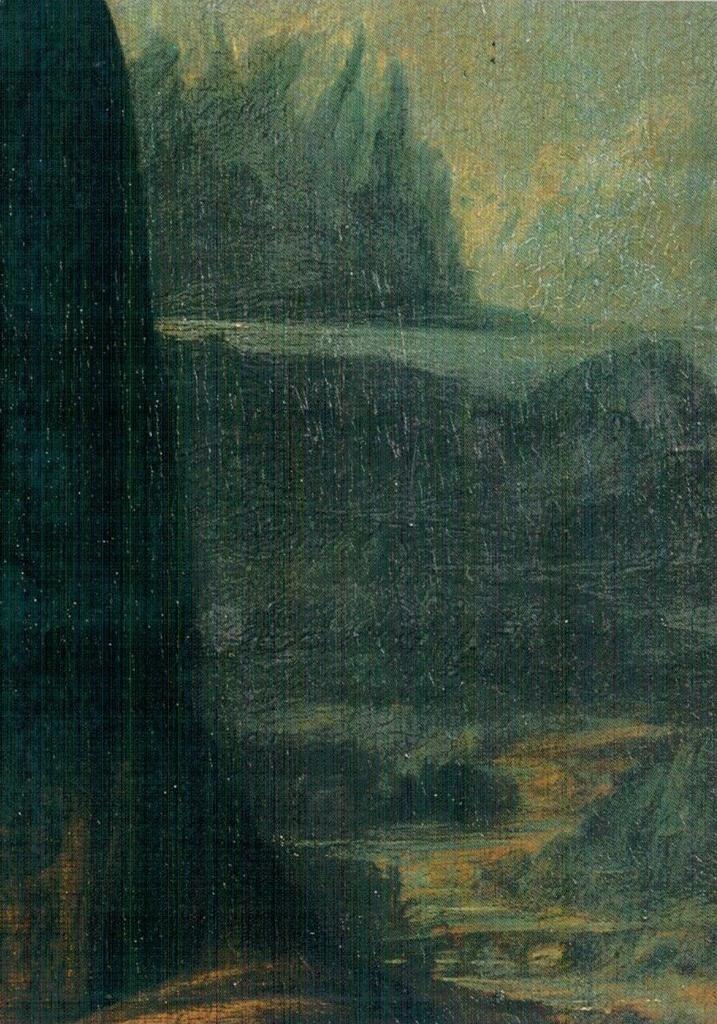 Cartão Mona Lisa Landscape Detail - Carrefour