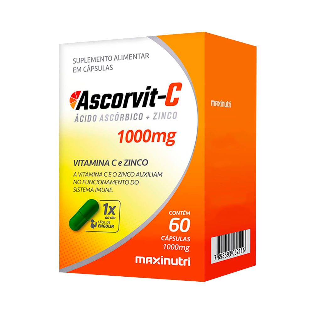 Kit 2 Vitamina C E Zinco Ascovit 1g + 2 Vit. D3 1000ui 30 Cp - Carrefour