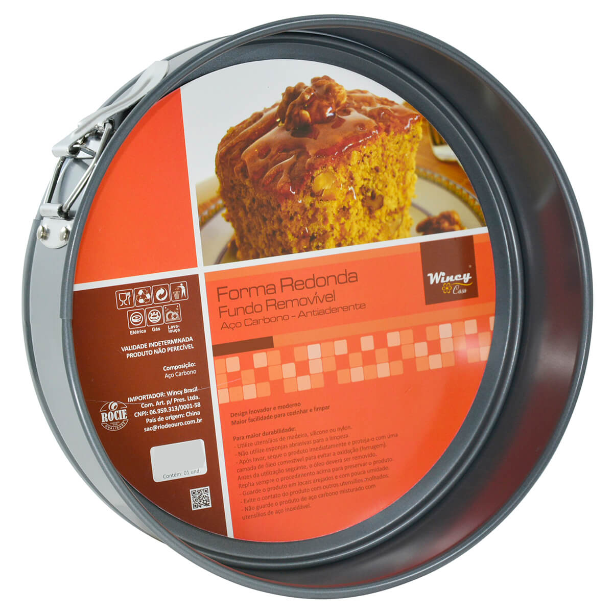 Forma Bolo Torta Antiaderente Com Fundo Removível 28cm Wincy - Carrefour