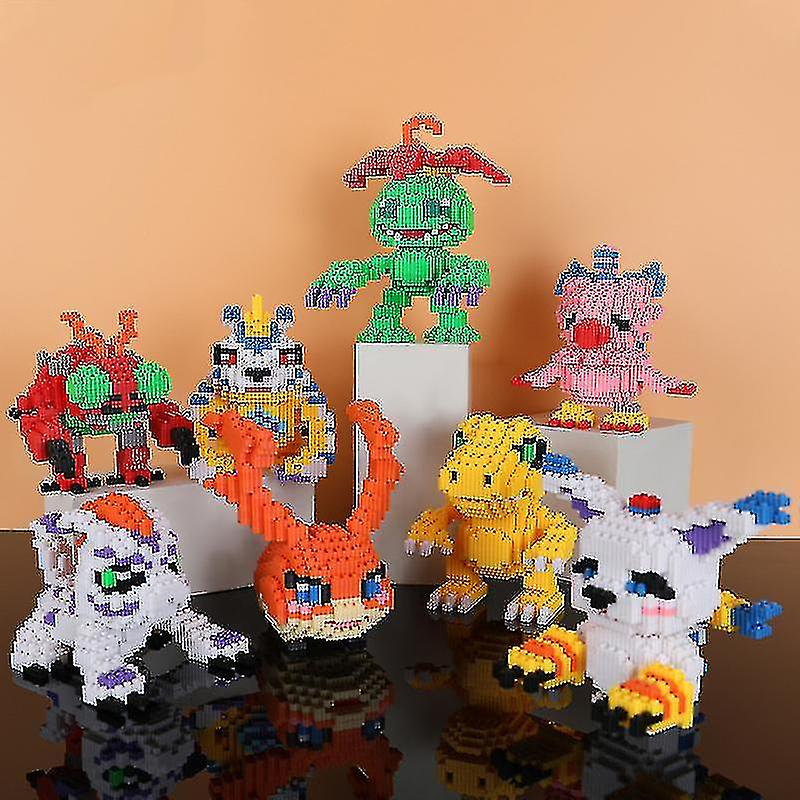 Diy Digimon Pequeno Edifício Cartoon Agumon Animal Modelo Educa - Carrefour