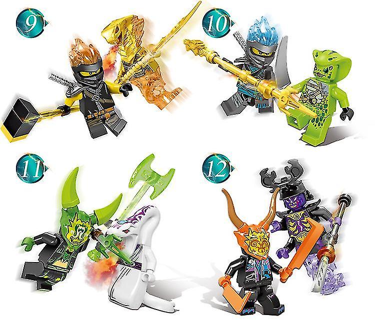 48 Phantom Ninja Minifigures Vs. Basilisco Com Armas Criança - Carrefour