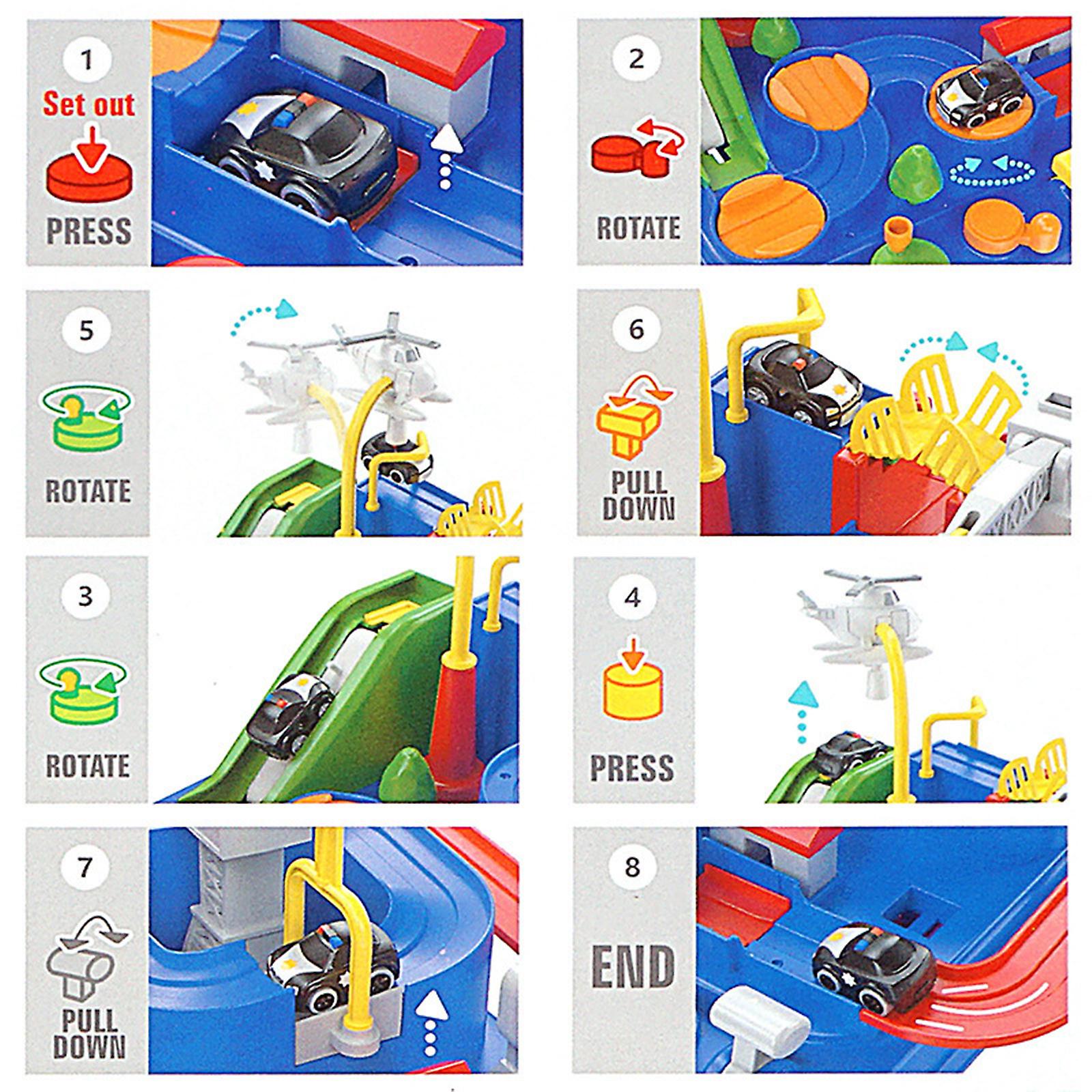 Educação Infantil Cartoon Car Track Car Inertial Sli - Carrefour
