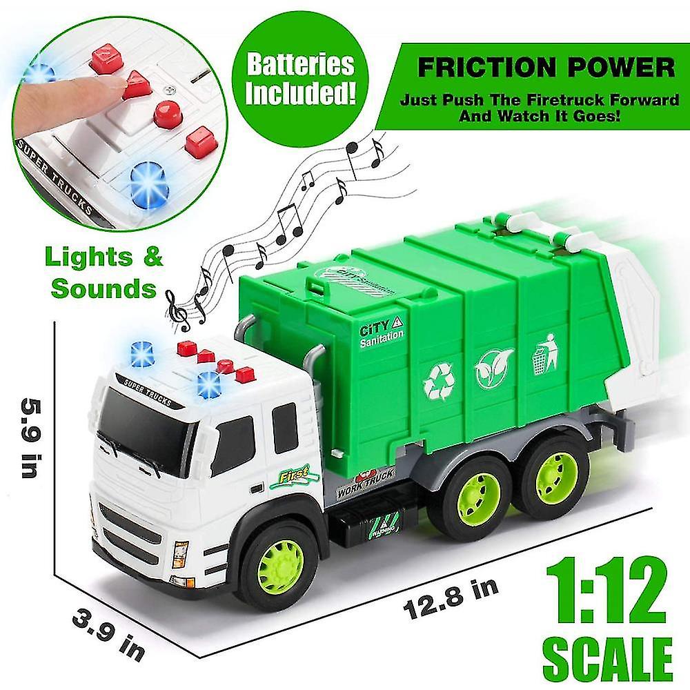 1:12 Escala Brinquedo Do Caminhão De Lixo - Carrefour