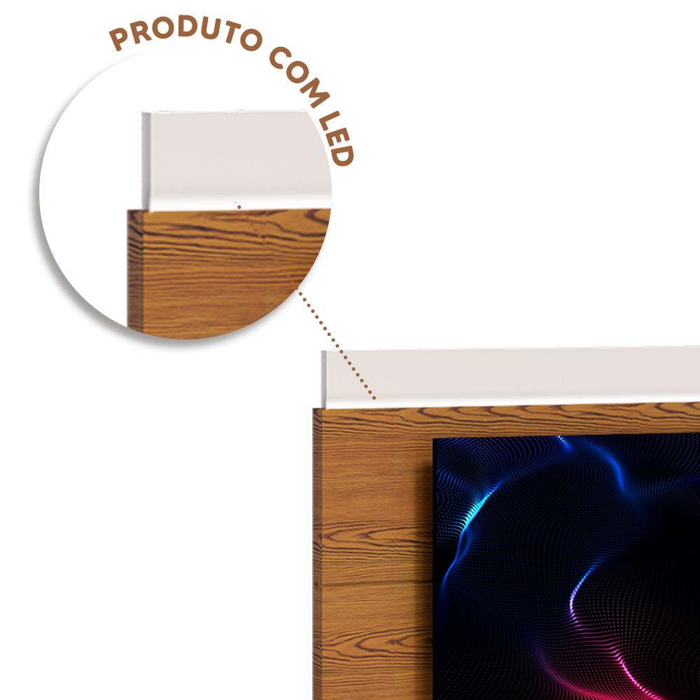 Painel 60 Polegadas Para Sala Com Led Freijó Off White Classic Imcal - Carrefour