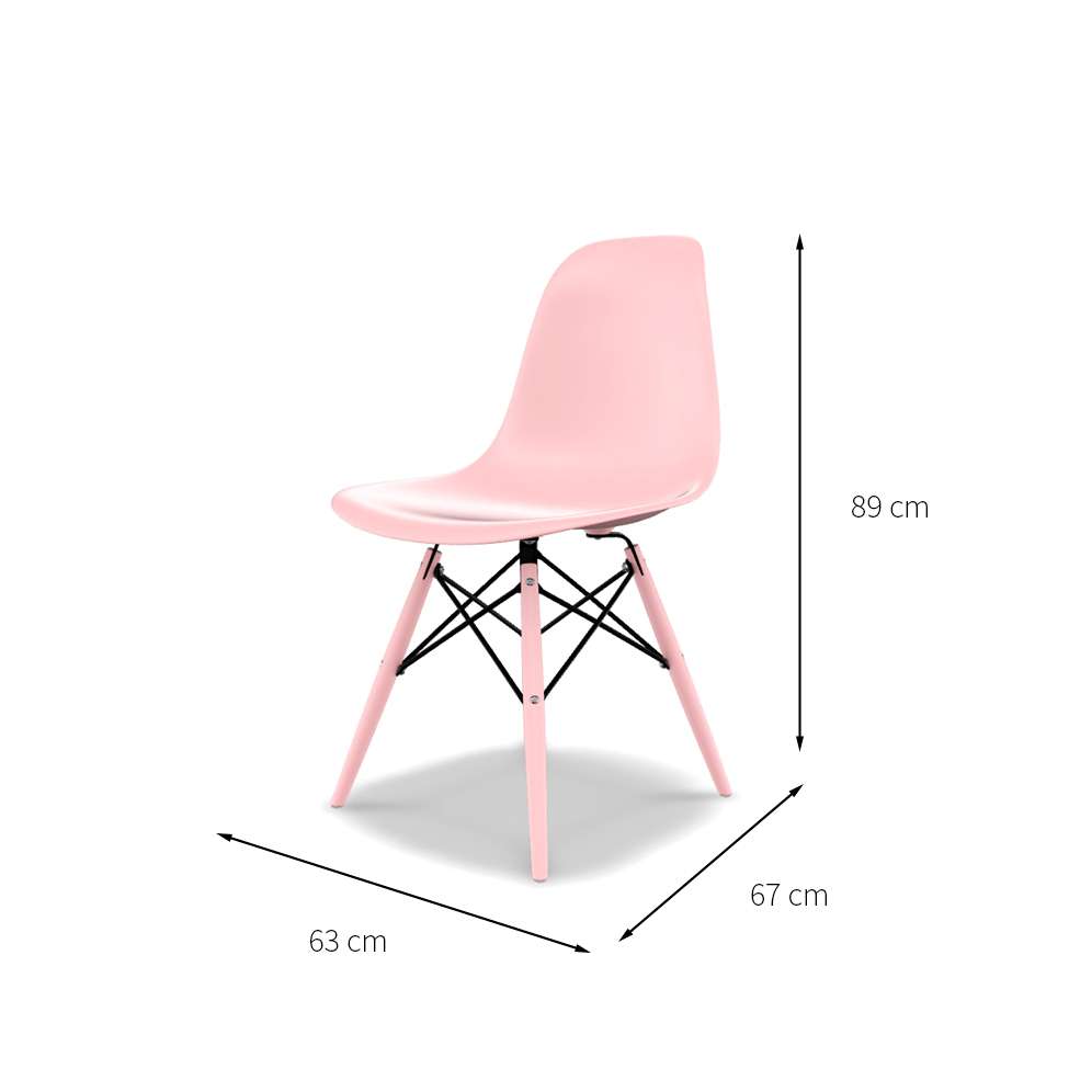 Cadeira Eames Dsw Rosa - Carrefour
