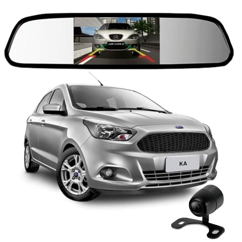 Camera De Re Espelho Retrovisor Com Tela Ford Ka - Carrefour