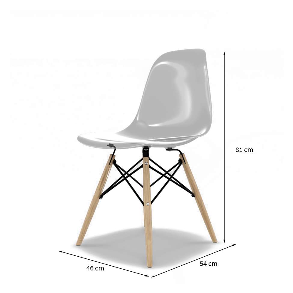 Cadeira Eames Dsw Fumê - Carrefour