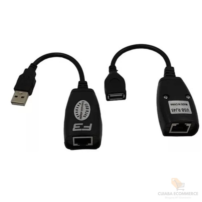 Cabo Usb Adptador Extensor Rj45 Via Cabo De Rede Barato - Carrefour