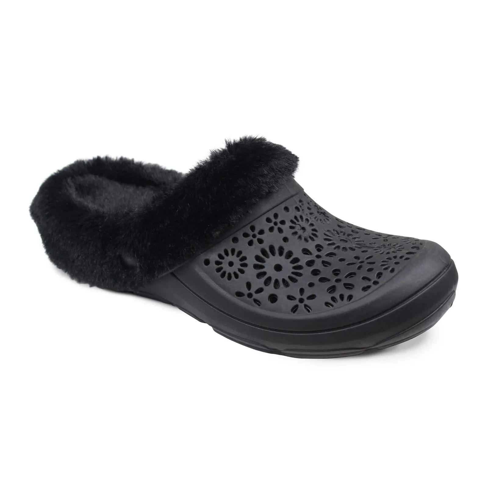Sandalia Clog Feminina Confortável Com Peluciado Nellie Glove - Carrefour