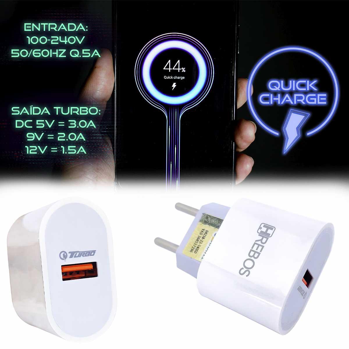 Fonte Carregador Turbo 18w Tomada Usb Anatel Celular Tablet - Carrefour