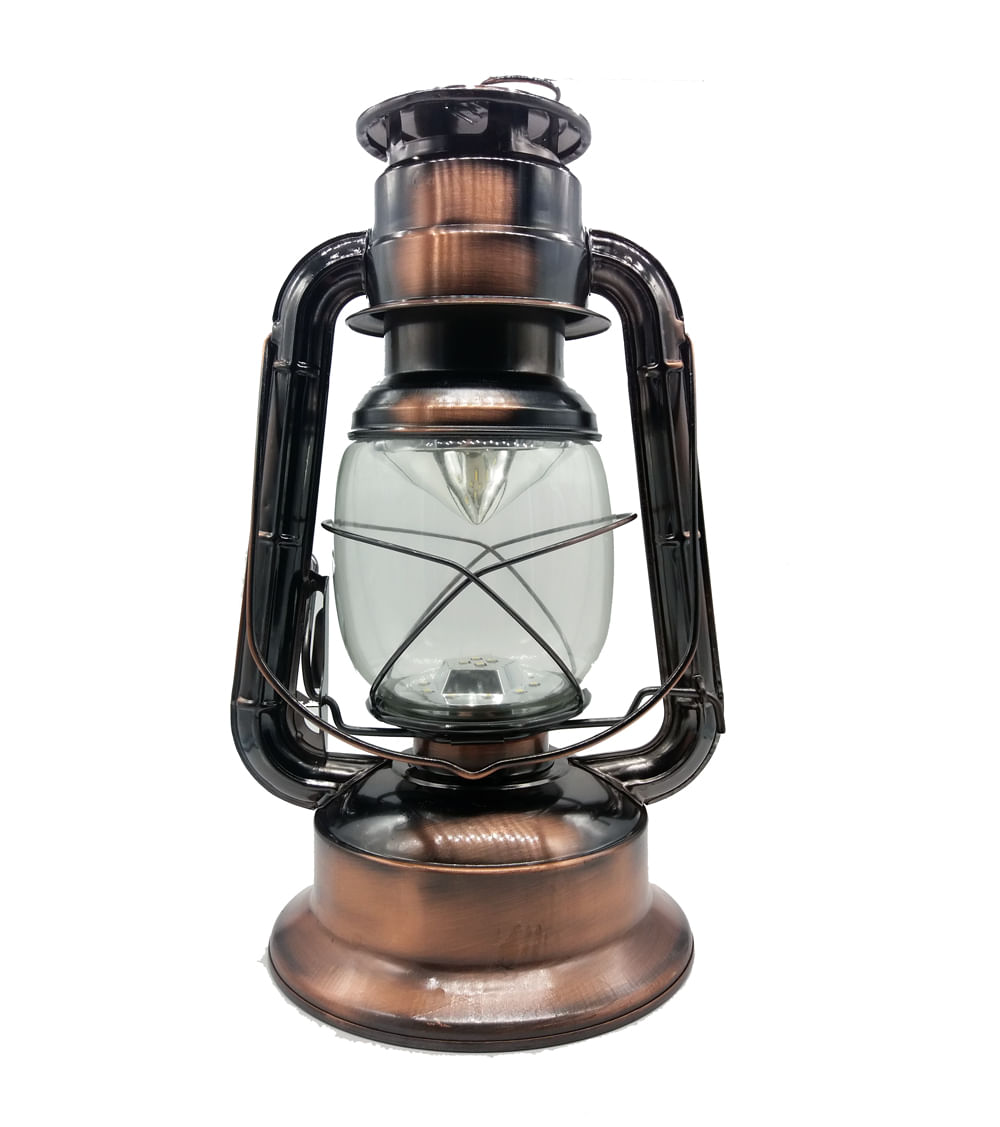 Luminária De Led Lampião Antigo Retro - 29 Cm Luz Branca - Carrefour