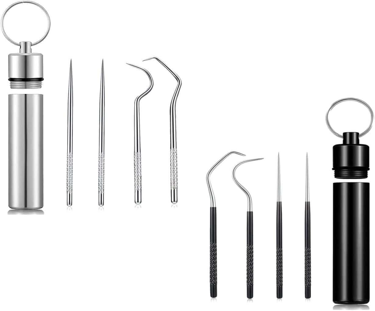 Palitos De Dente De Metal, 8 Pcs De Palitos De Dente De Titânio ... Palitos De Dente De Metal, 8 Pcs De Palitos De Dente De Titânio ...